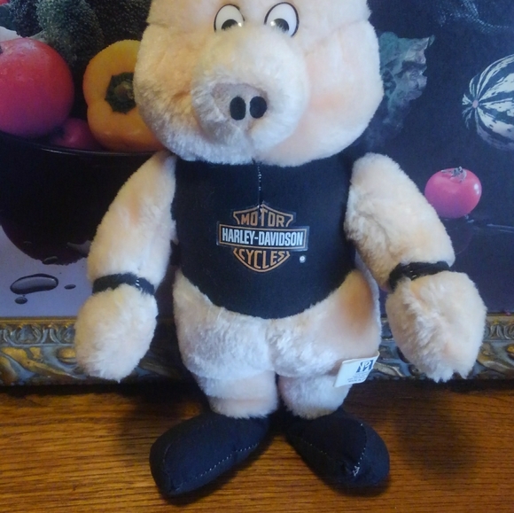 Harley-Davidson | Toys | Vtg 991 Harley Davidson Bike Pig Plush 9s ...